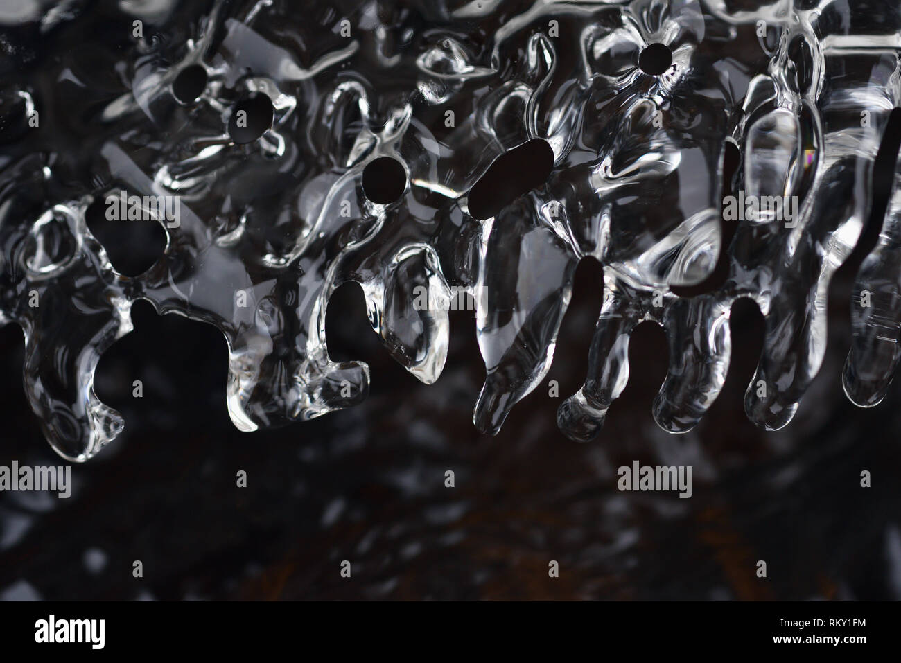 Spring melting of ice and the flow of water Stock Photo - Alamy