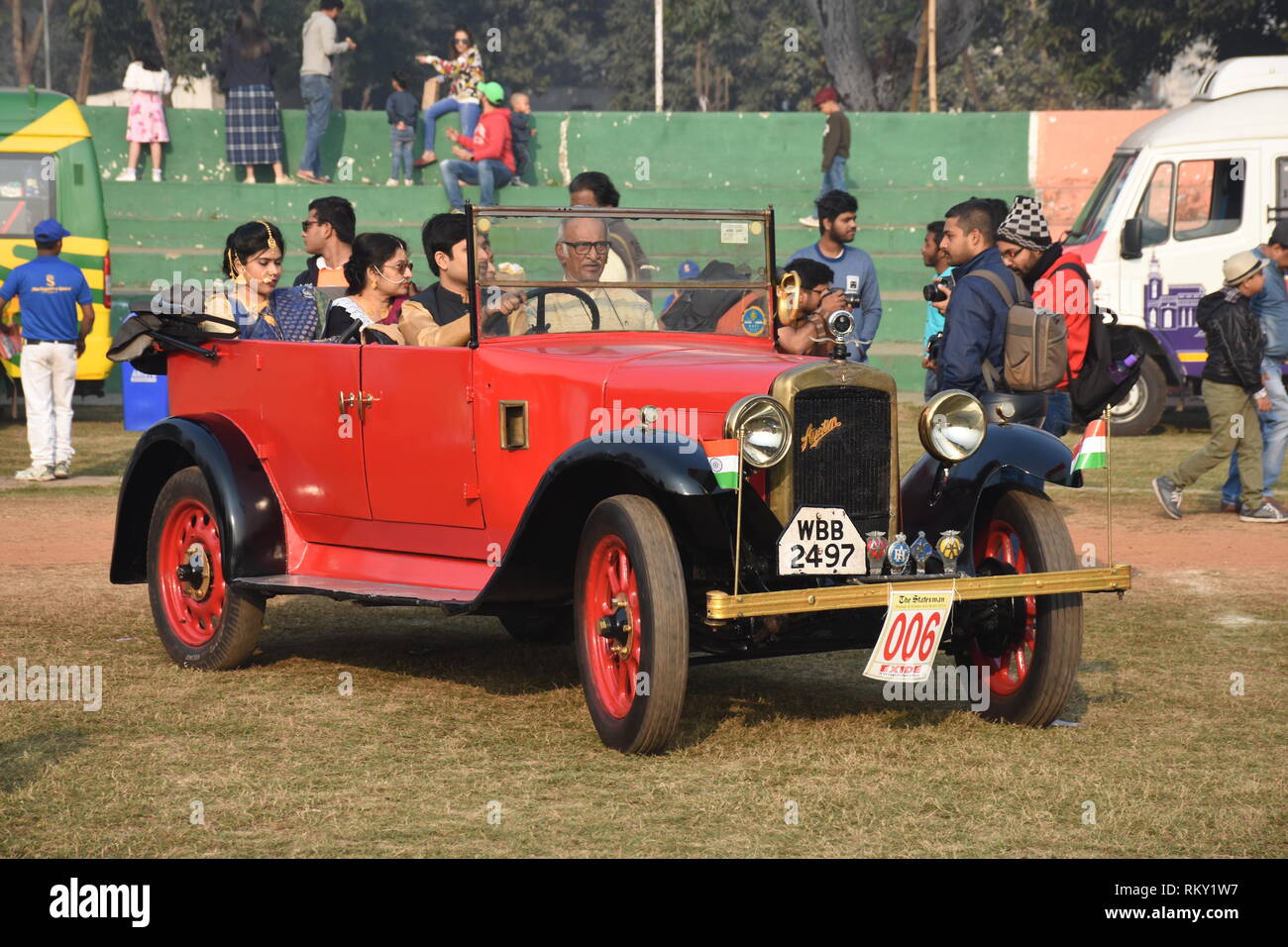 1922 Austin car with 12 hp and 4 cylinder engine, WBB 2497 India Stock ...