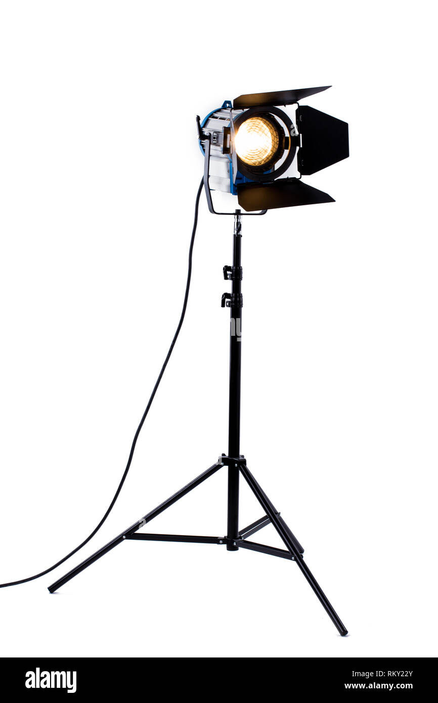 Studio lighting isolated on white background Stock Photo - Alamy