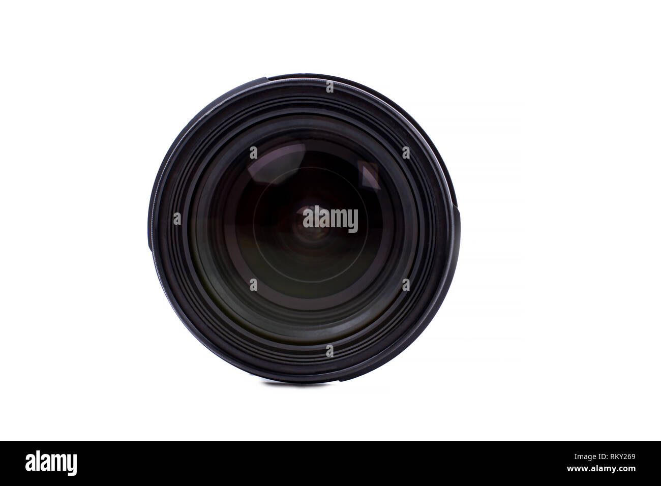Front view of photo lens Stock Photo - Alamy
