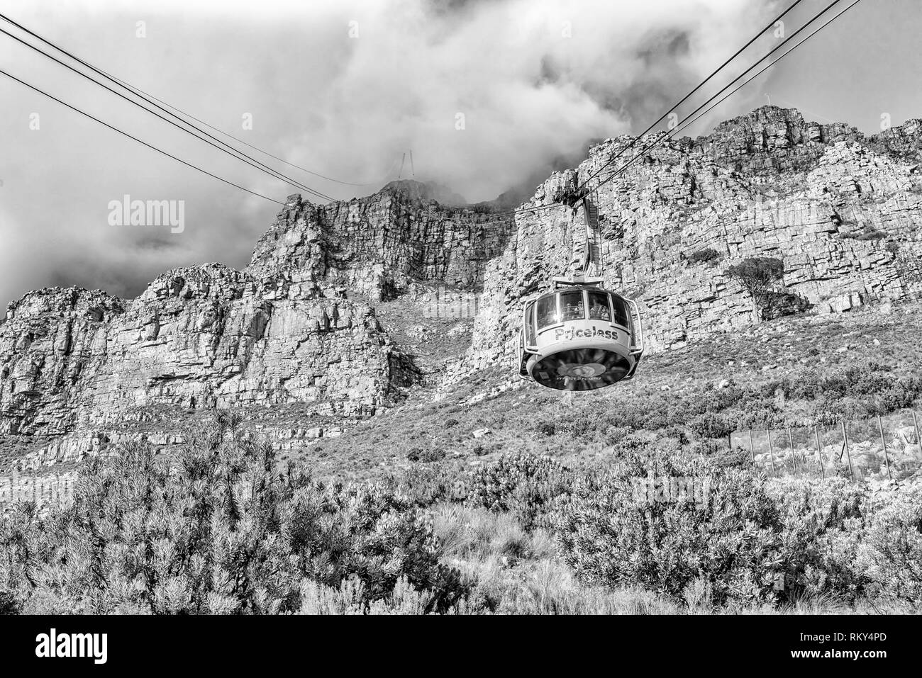 Old gondola car Black and White Stock Photos & Images - Alamy