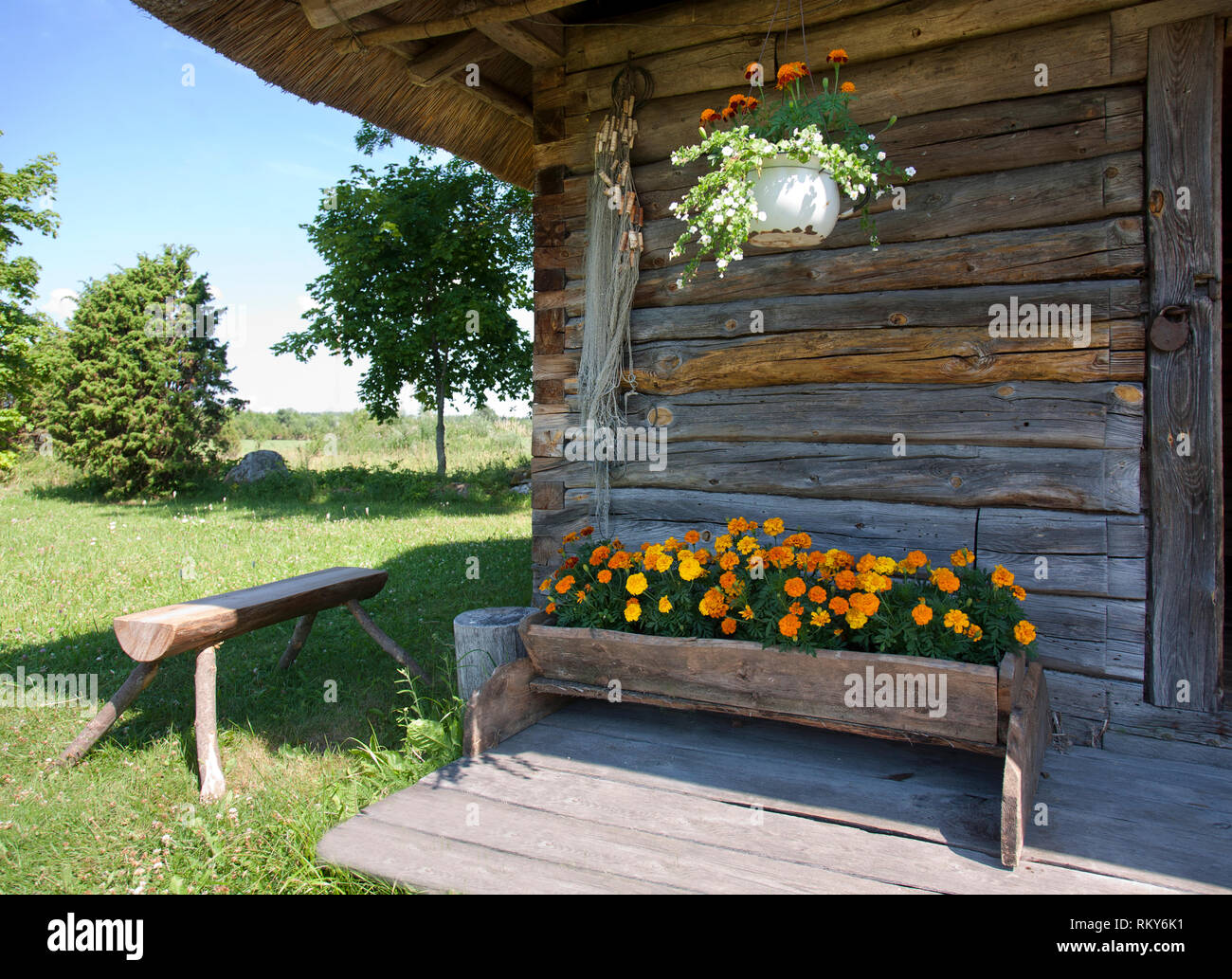 Historic Barn on Muhu Island Stock Photo - Alamy