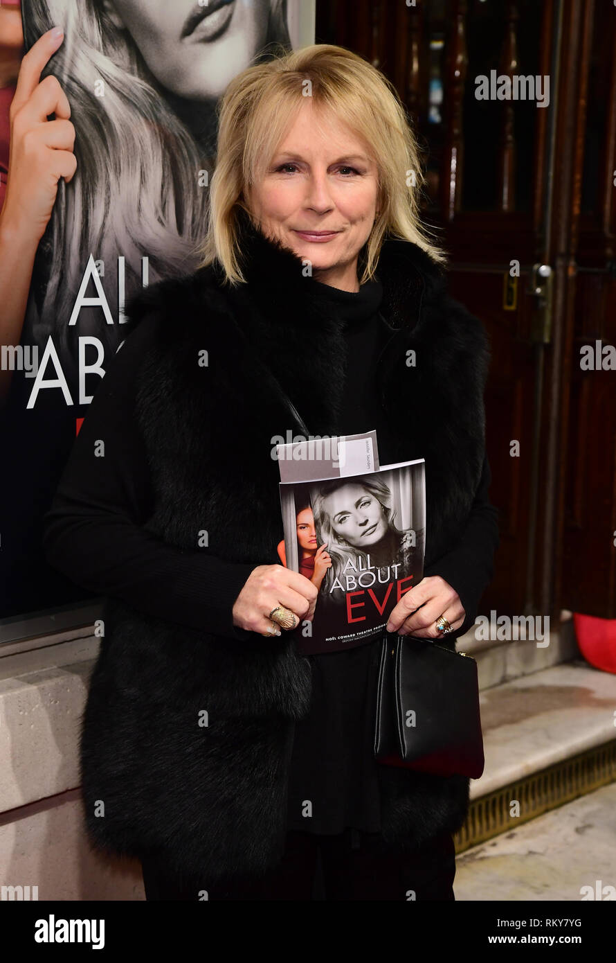 Jennifer Saunders arriving for the opening night of All About Eve ...