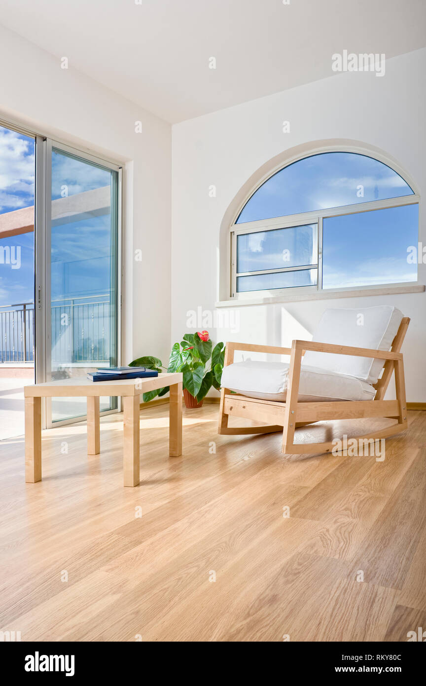 Modern Sitting Area Stock Photo - Alamy