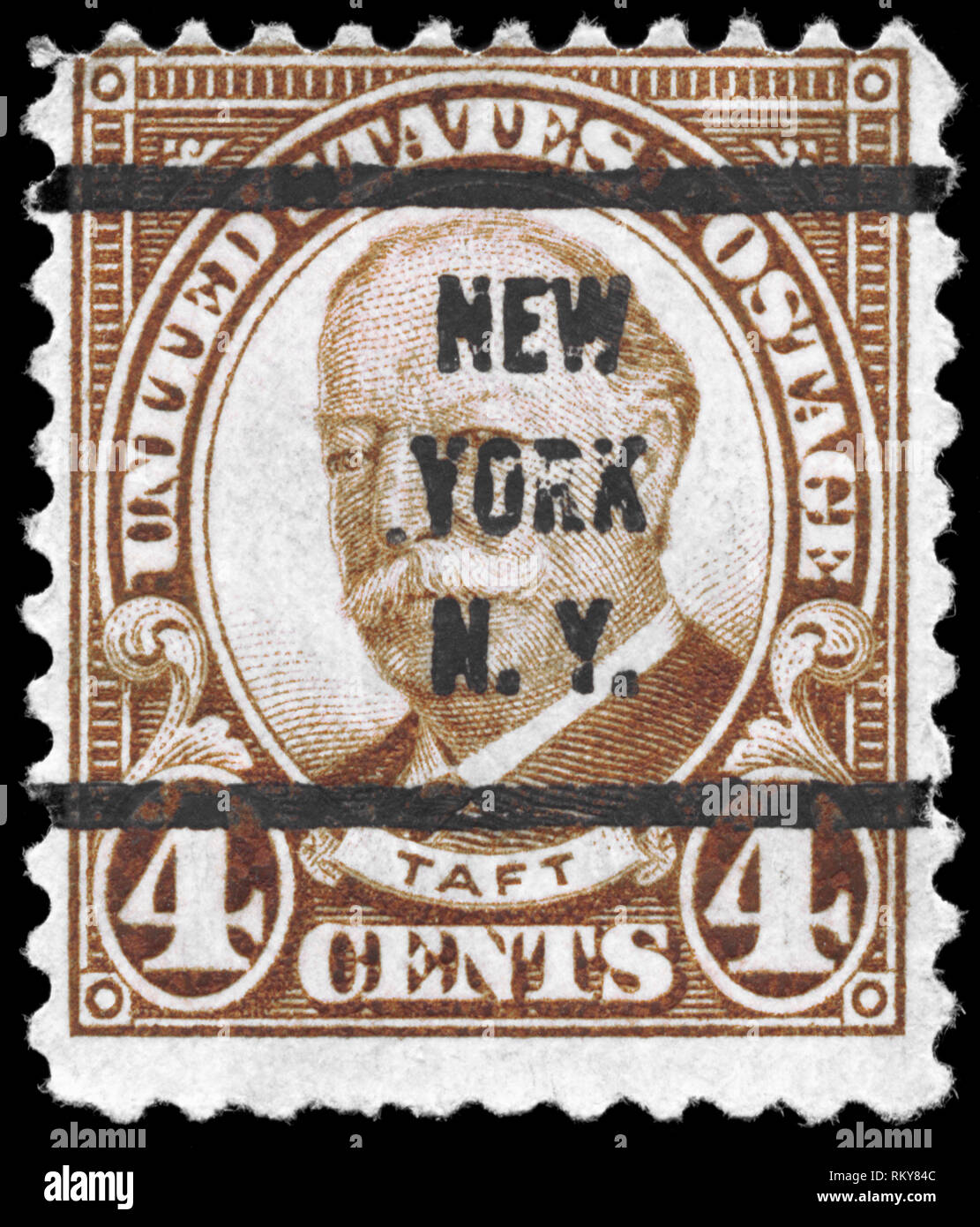 USA - CIRCA 1930: A Stamp printed in USA shows the portrait of a ...