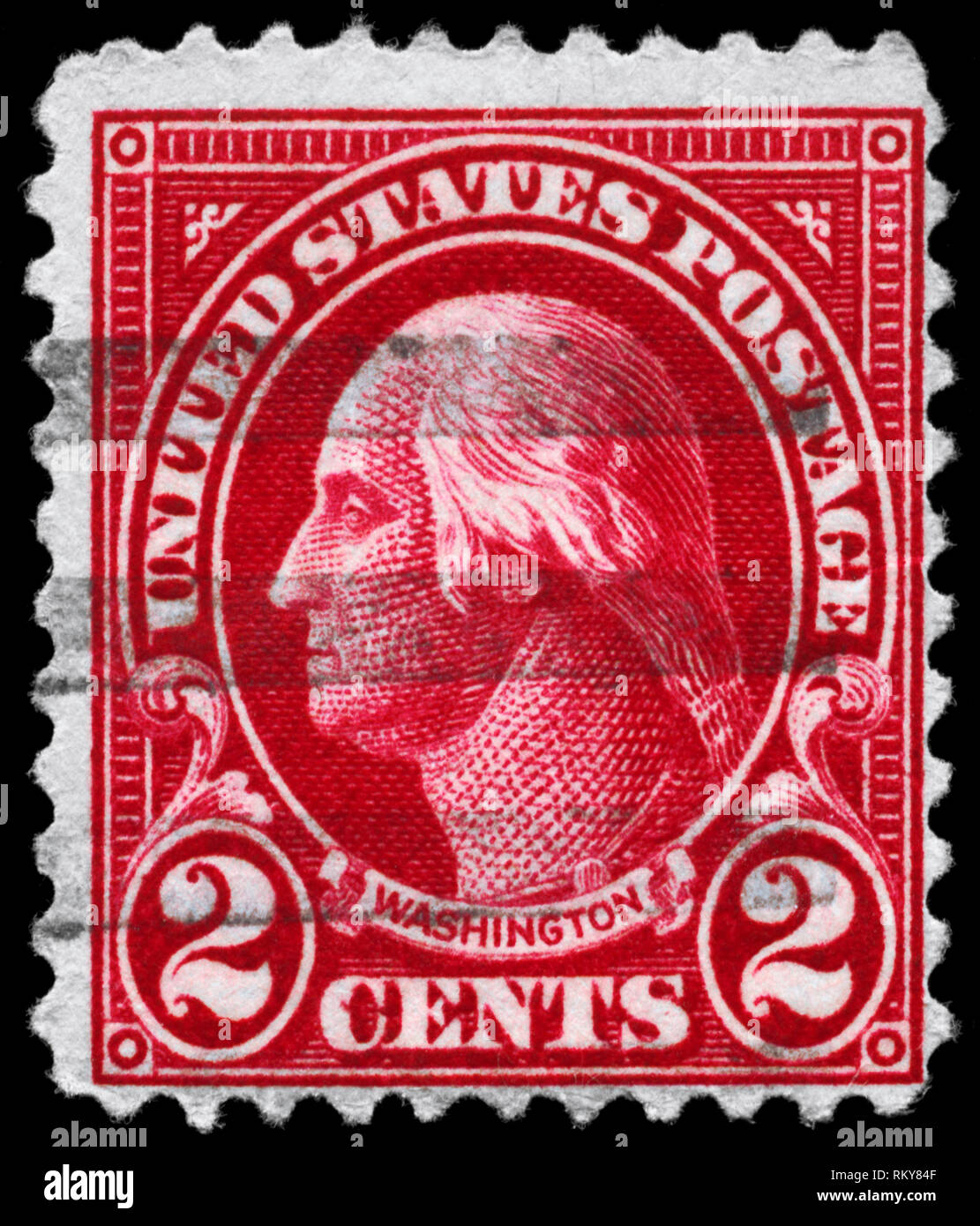 USA - CIRCA 1923: A Stamp printed in USA shows the portrait of a George ...