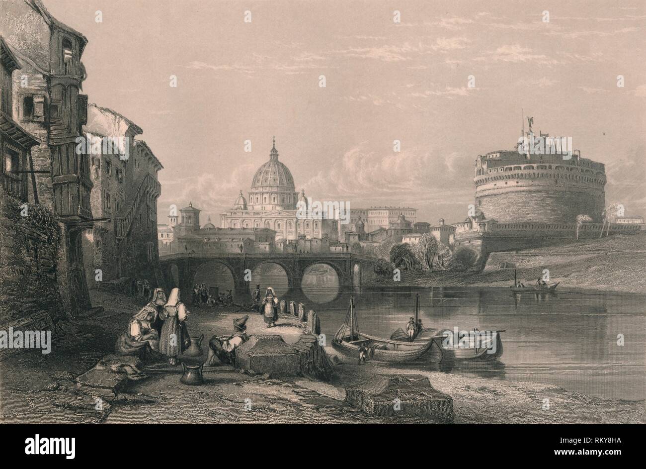 'Rome', 1820s. Creator: Robert Sands Stock Photo - Alamy