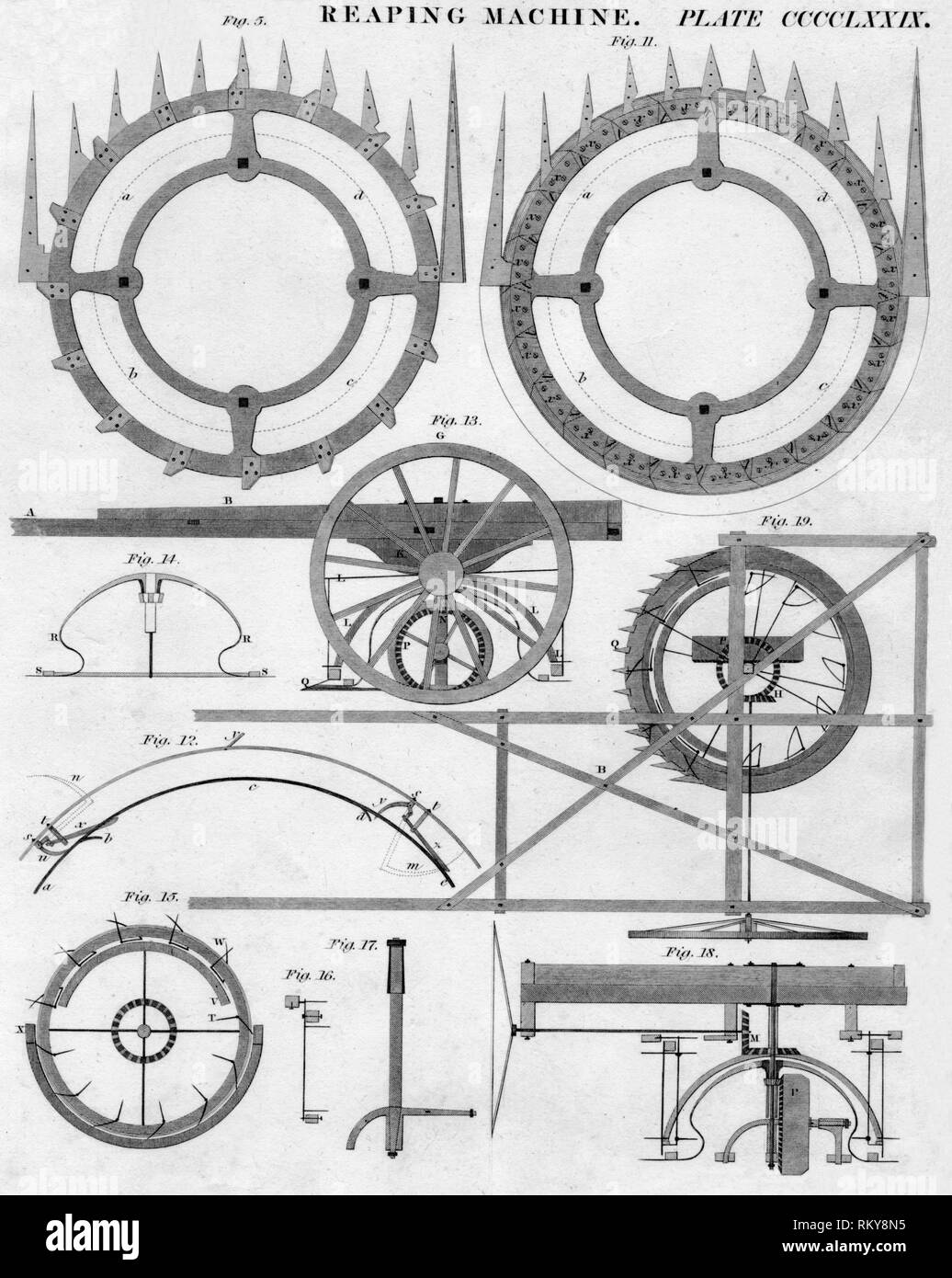 Early reaping machine hi-res stock photography and images - Alamy