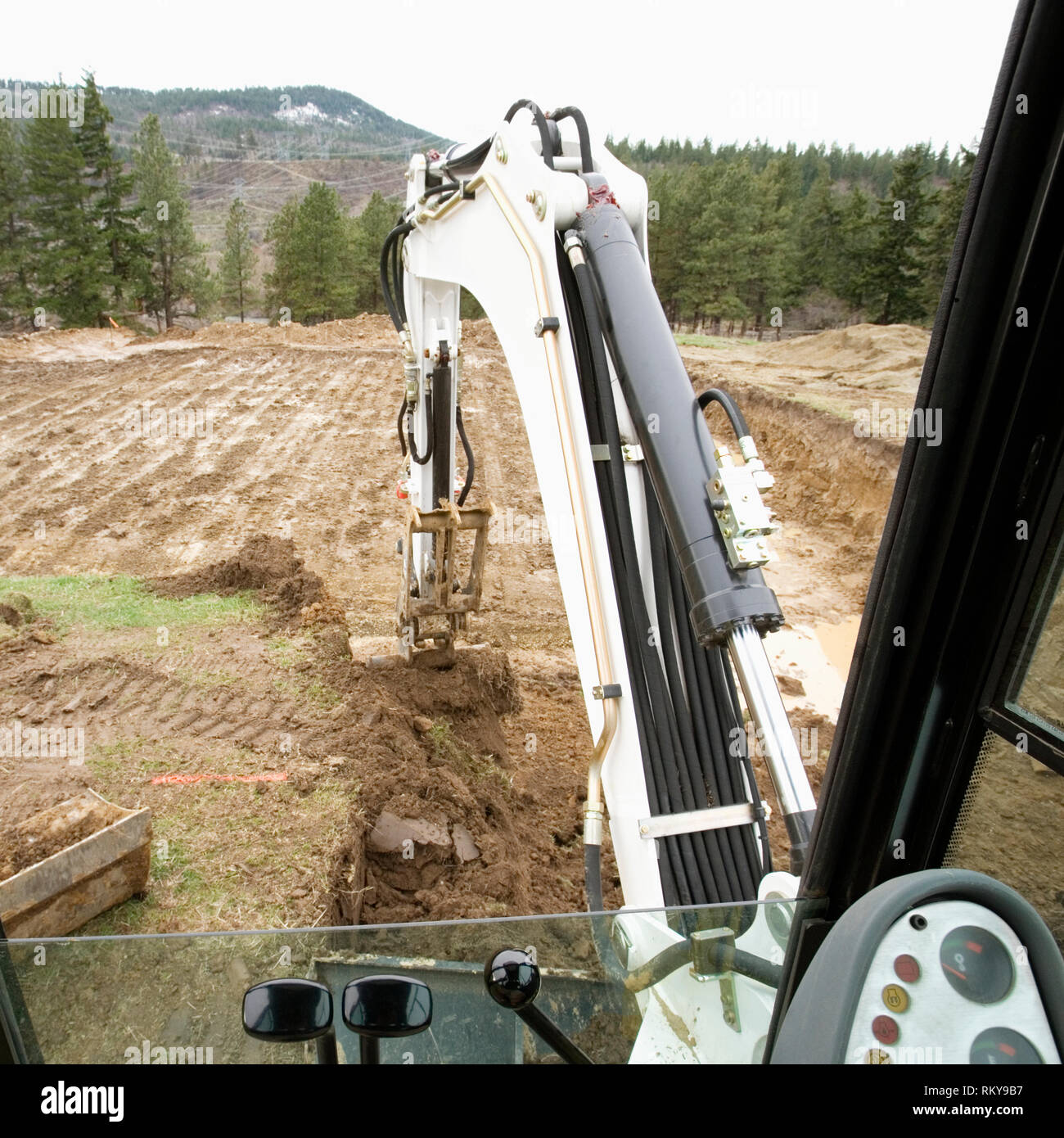 Muddy excavation site in hi-res stock photography and images - Alamy