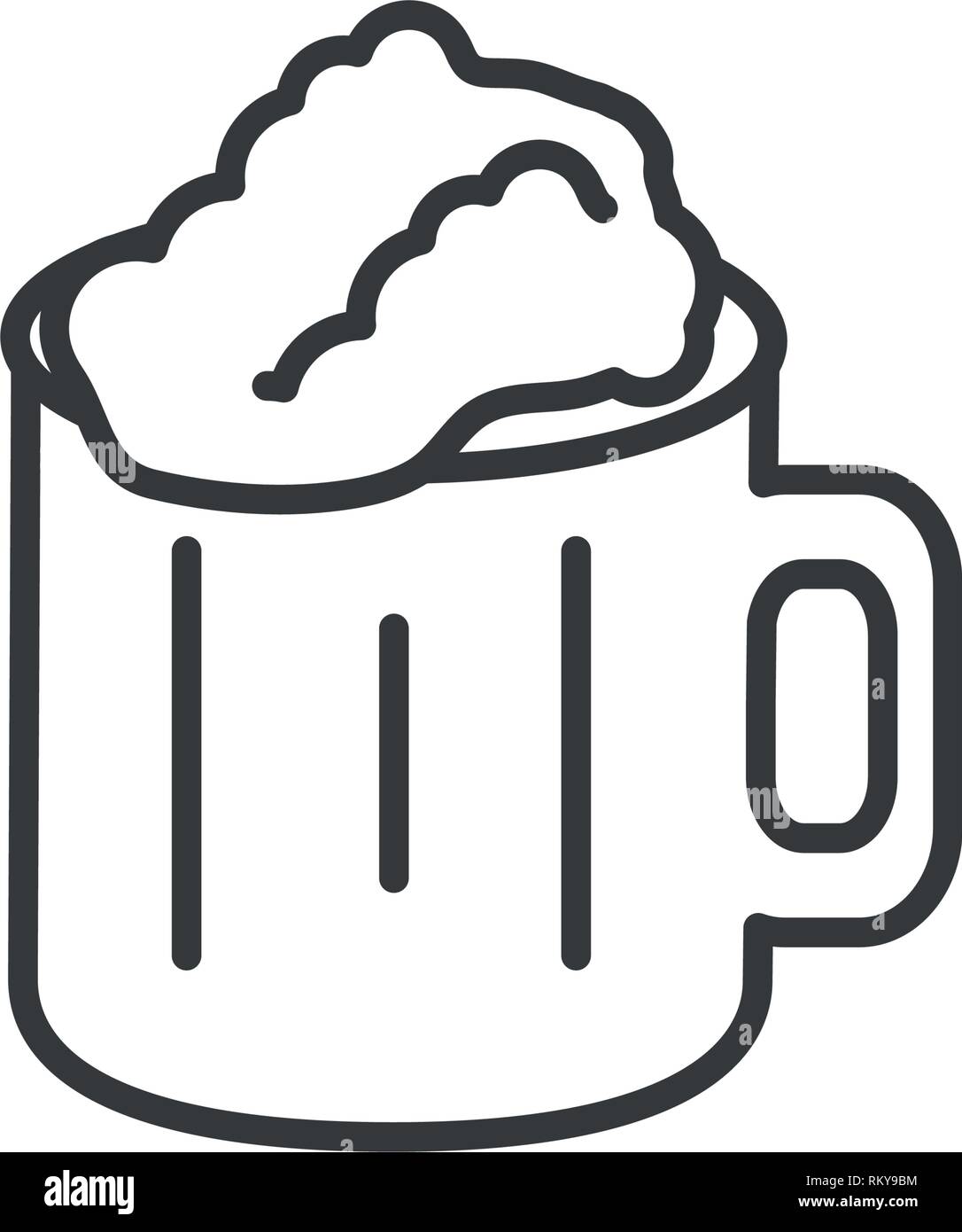 jar beer isolated icon vector illustration design Stock Vector Image ...