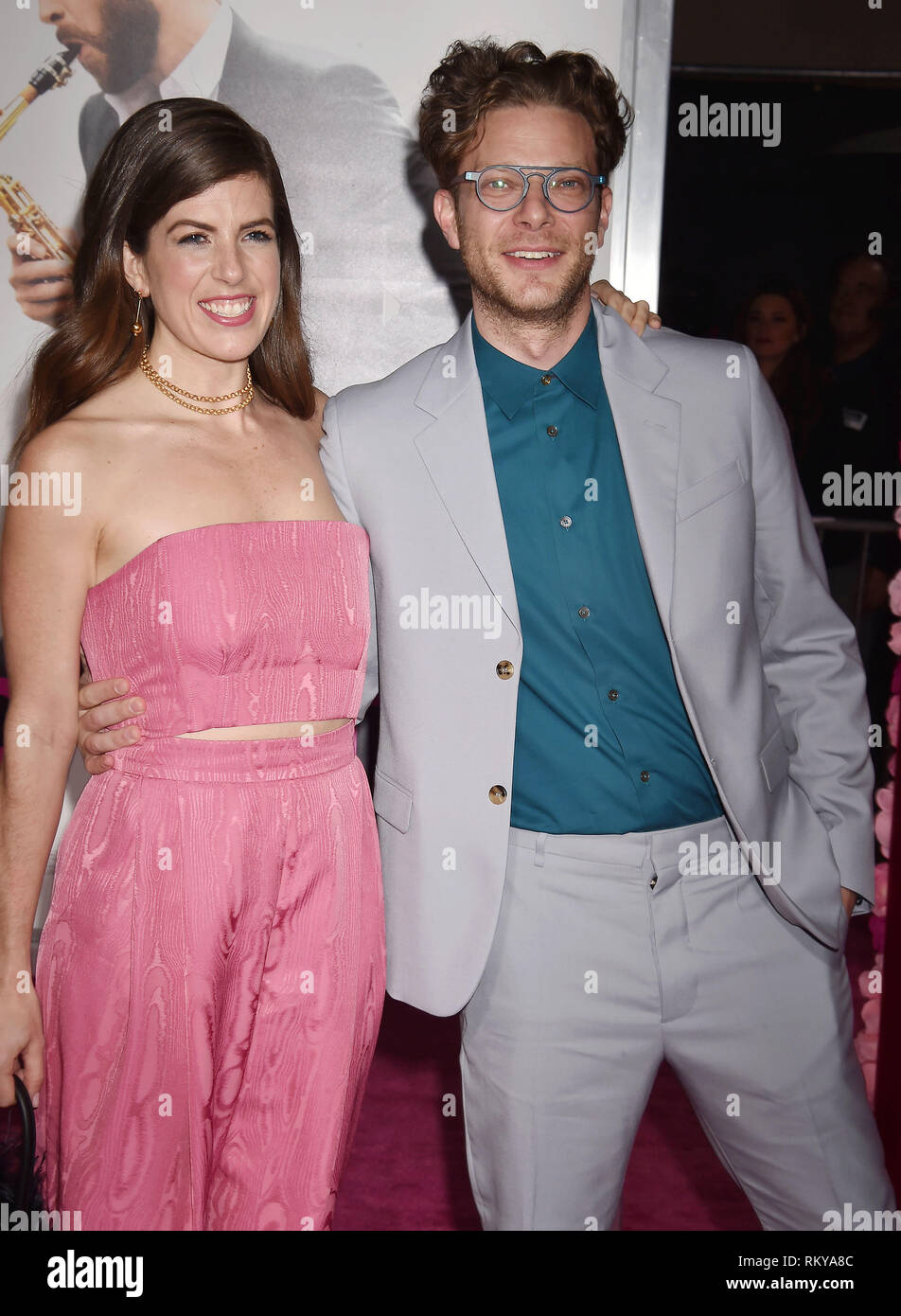 LOS ANGELES, CA - FEBRUARY 11: Todd Strauss-Schulson (R) and guest ...