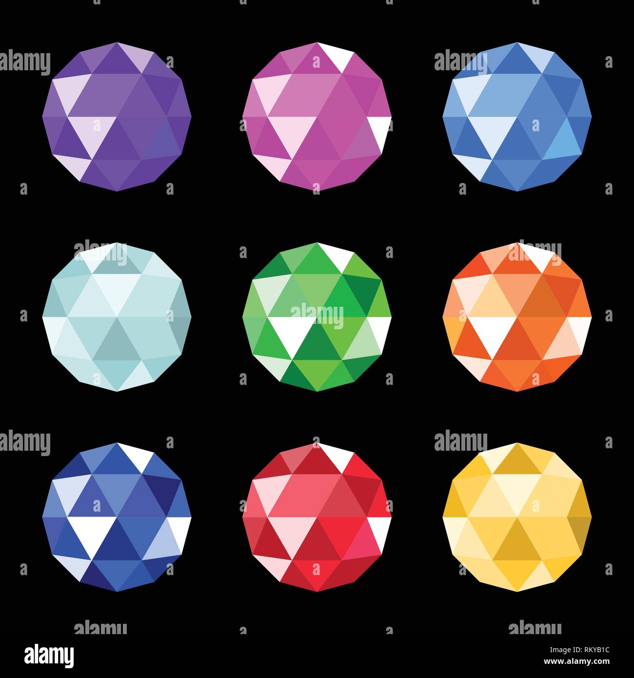 Vector jewels set. Gem stock vector illustration. Gemstones collection ...
