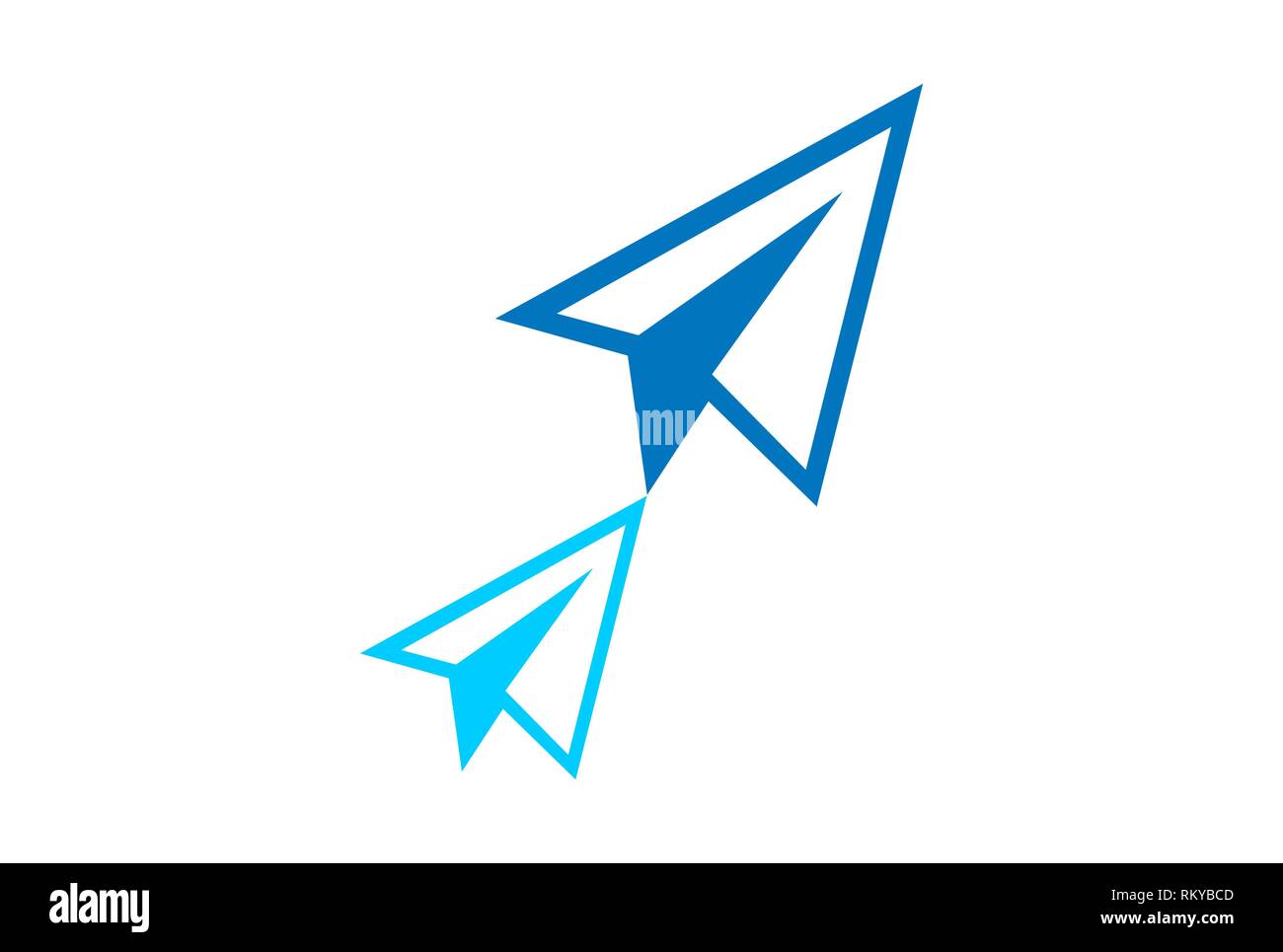 paper plan concept logo icon vector vector concept flat design Stock ...