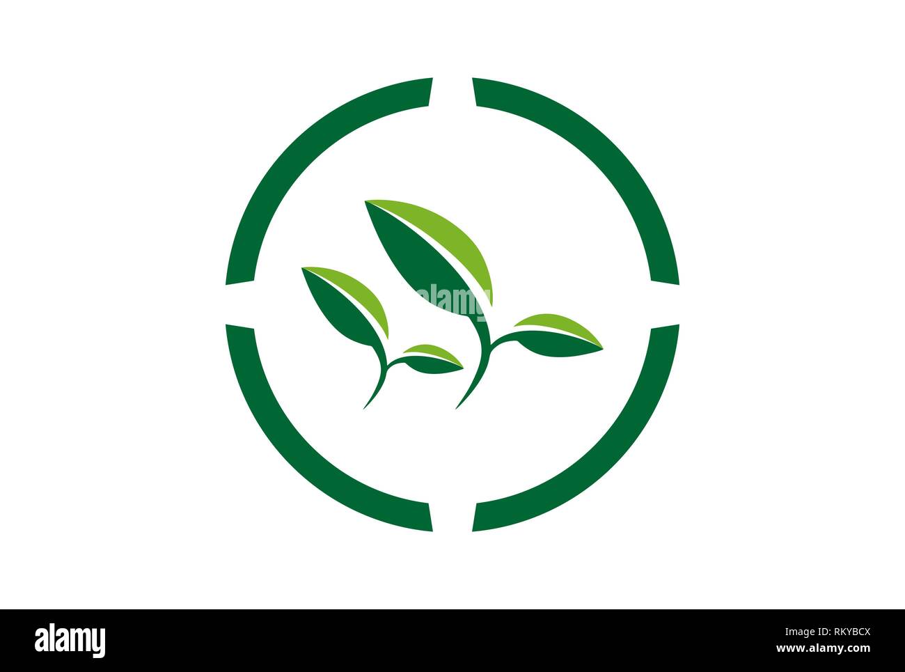 Agriculture vector logo design template hi-res stock photography and ...