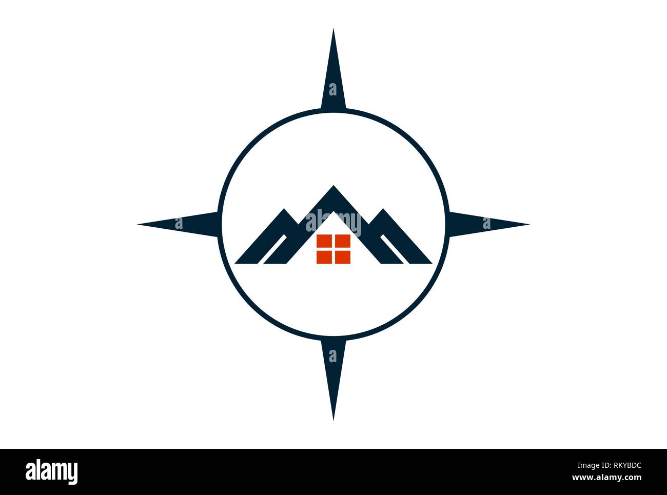 Real estate house logo icon hi-res stock photography and images - Alamy