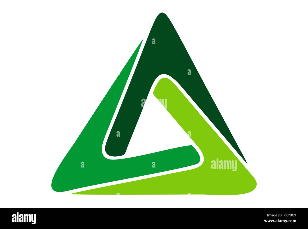 triangle logo concept icon vector vector concept flat design Stock ...