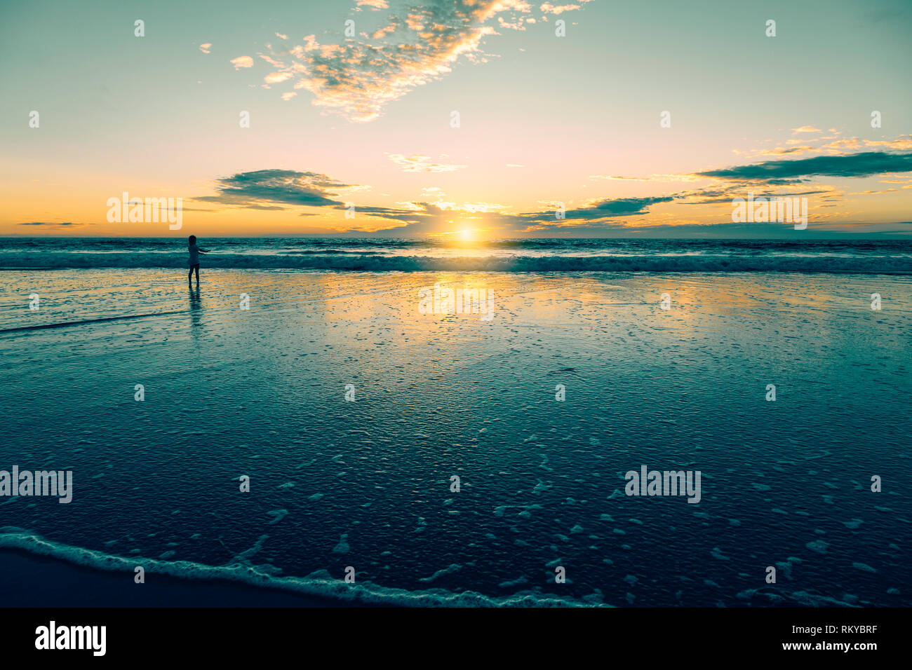 Moonlight beach hi-res stock photography and images - Alamy