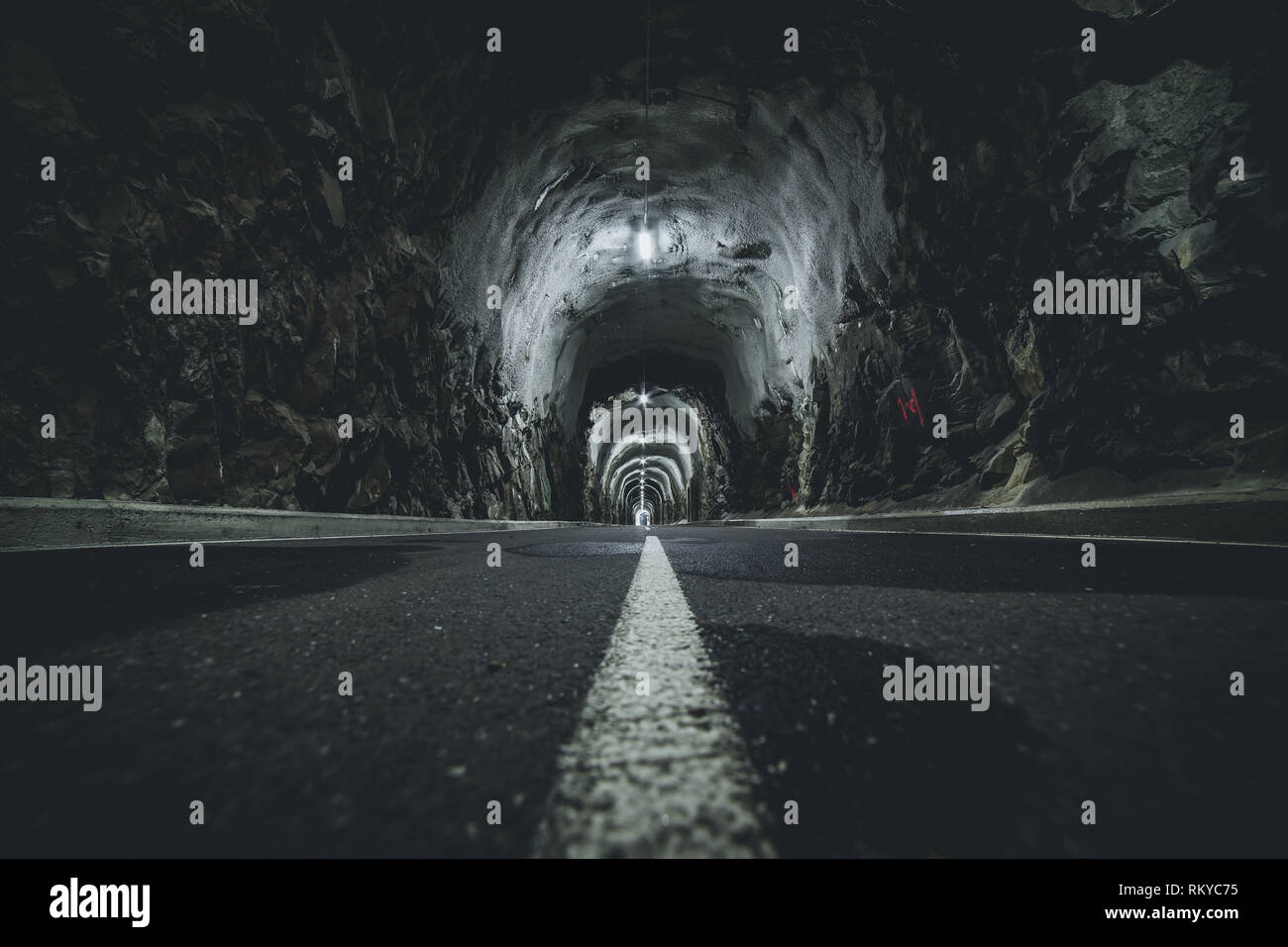 Illuminated pedestrian tunnel hi-res stock photography and images - Alamy