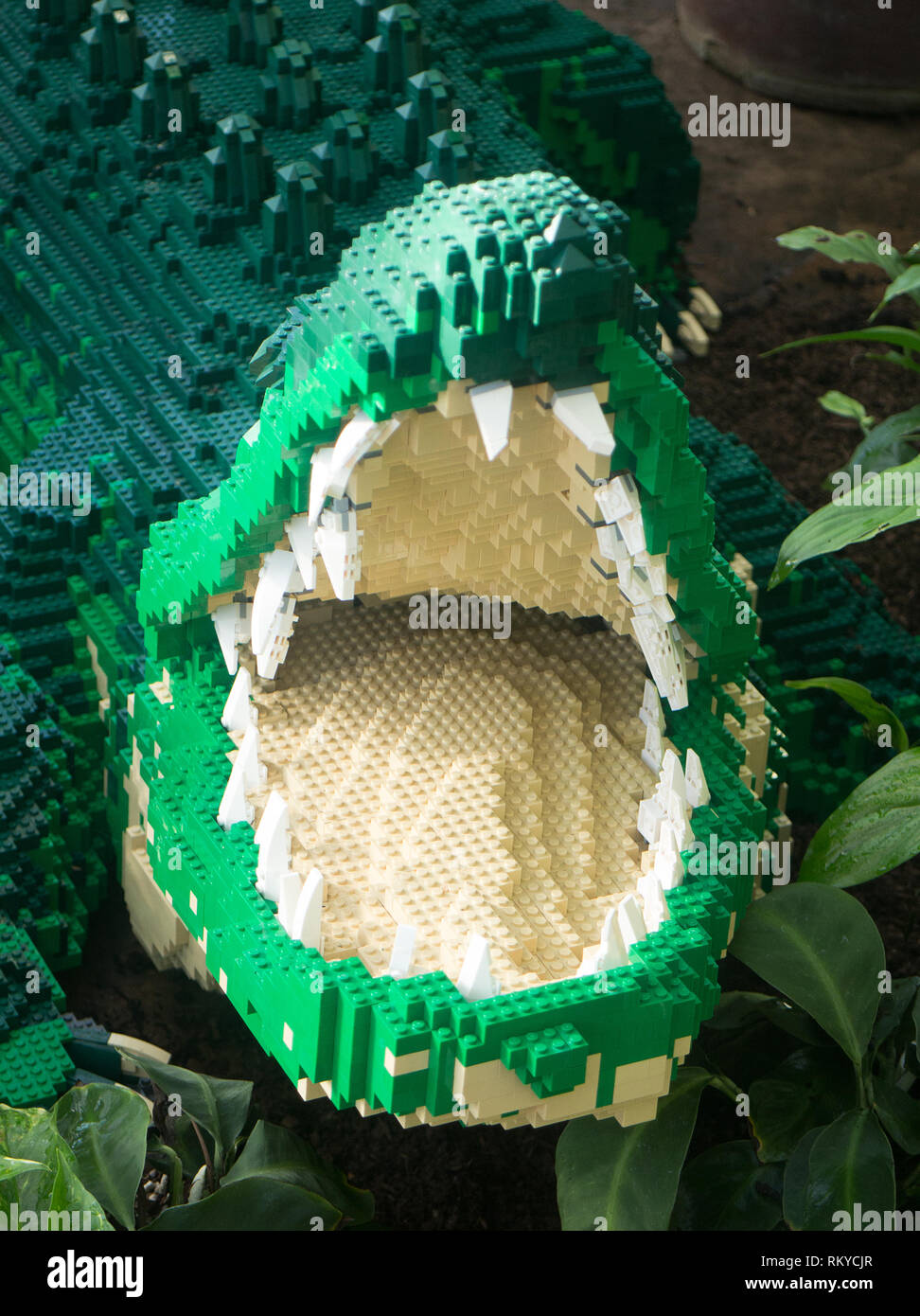 Life-sized lego Crocodile at 'The Great Brick Safari' 2019 at RHS ...