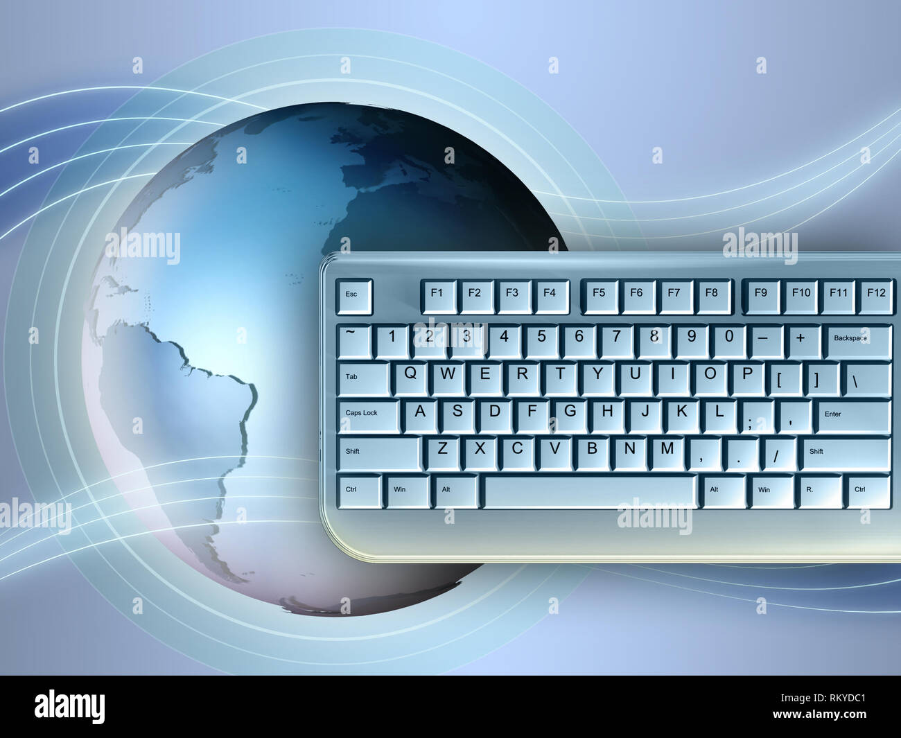World map keyboard hi-res stock photography and images - Alamy
