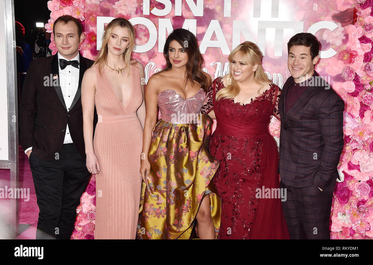LOS ANGELES, CA - FEBRUARY 11: (L-R) Brandon Scott Jones, Betty Gilpin ...