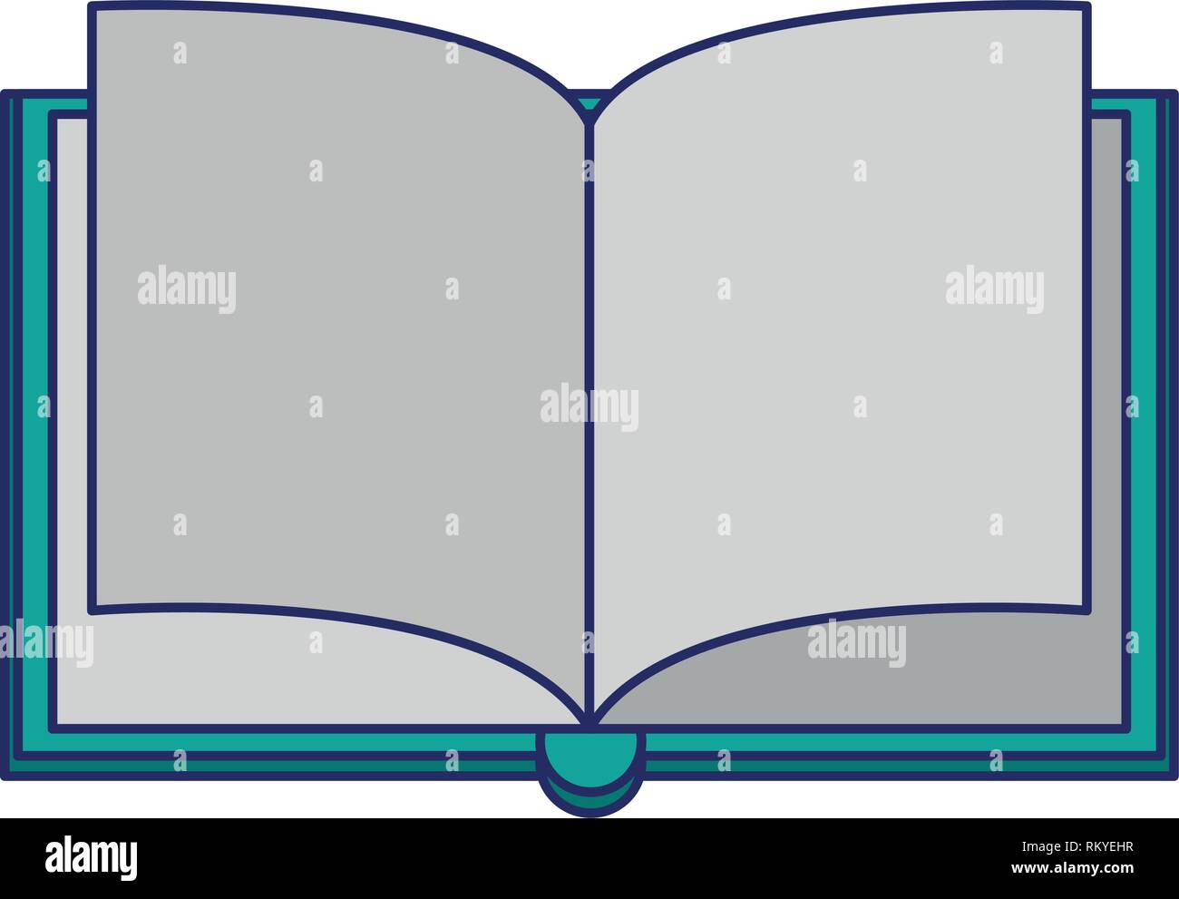 Book open cartoon isolated Stock Vector Image & Art - Alamy