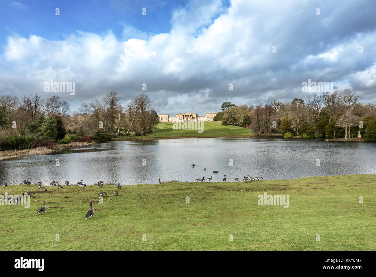 Stowe House in Stowe Buckinghamshire England Stock Photo - Alamy
