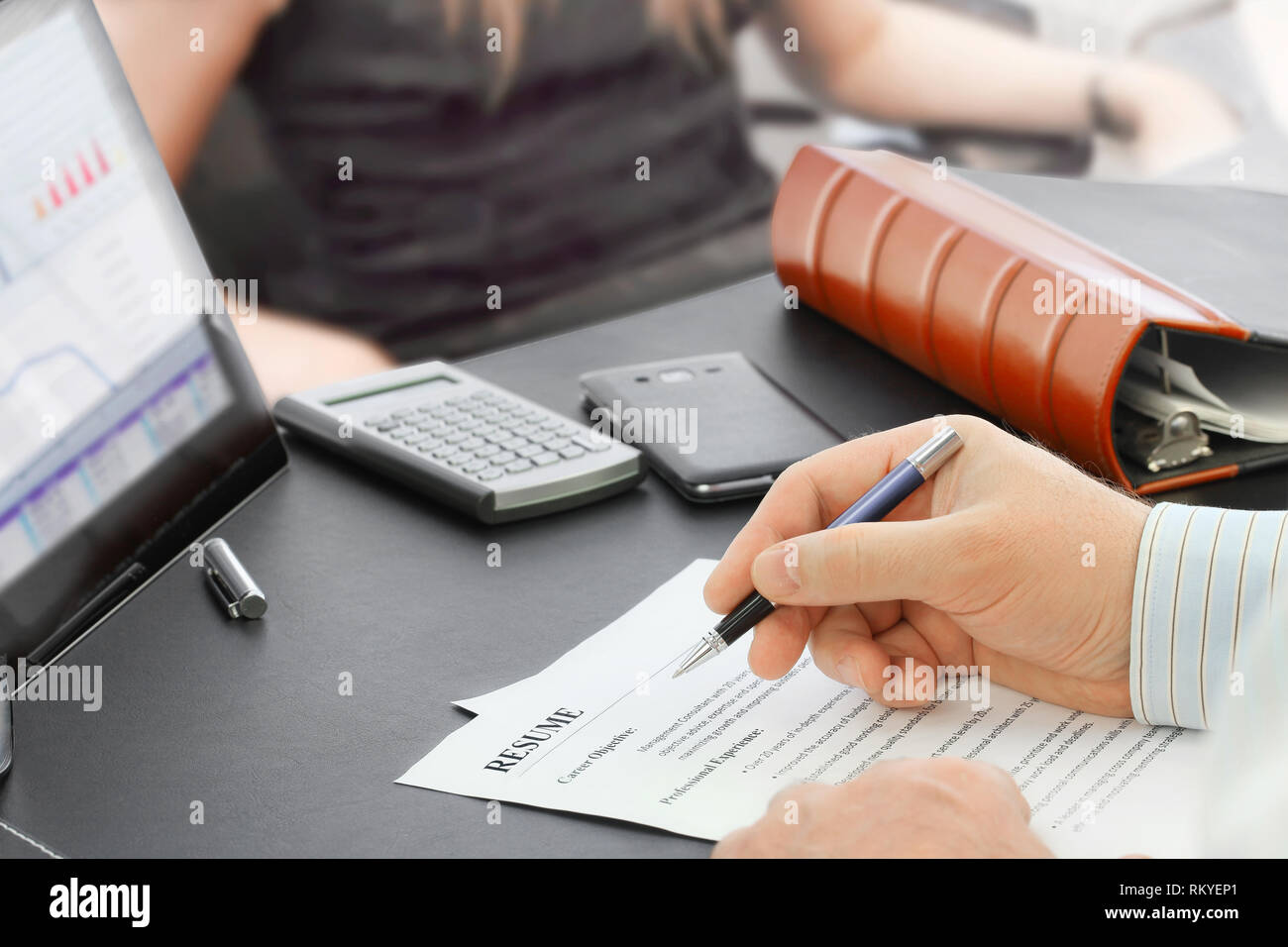 Focus interview hi-res stock photography and images - Alamy