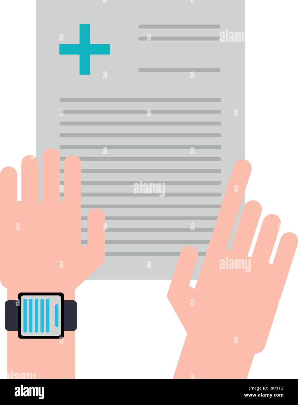 Doctor hands group Stock Vector Images - Alamy