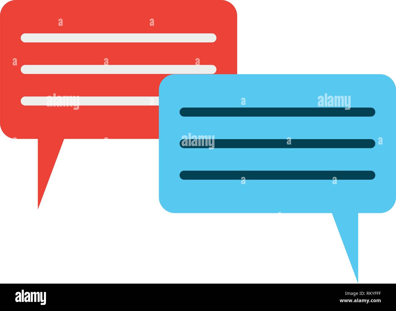 chat bubbles symbol isolated Stock Vector Image & Art - Alamy