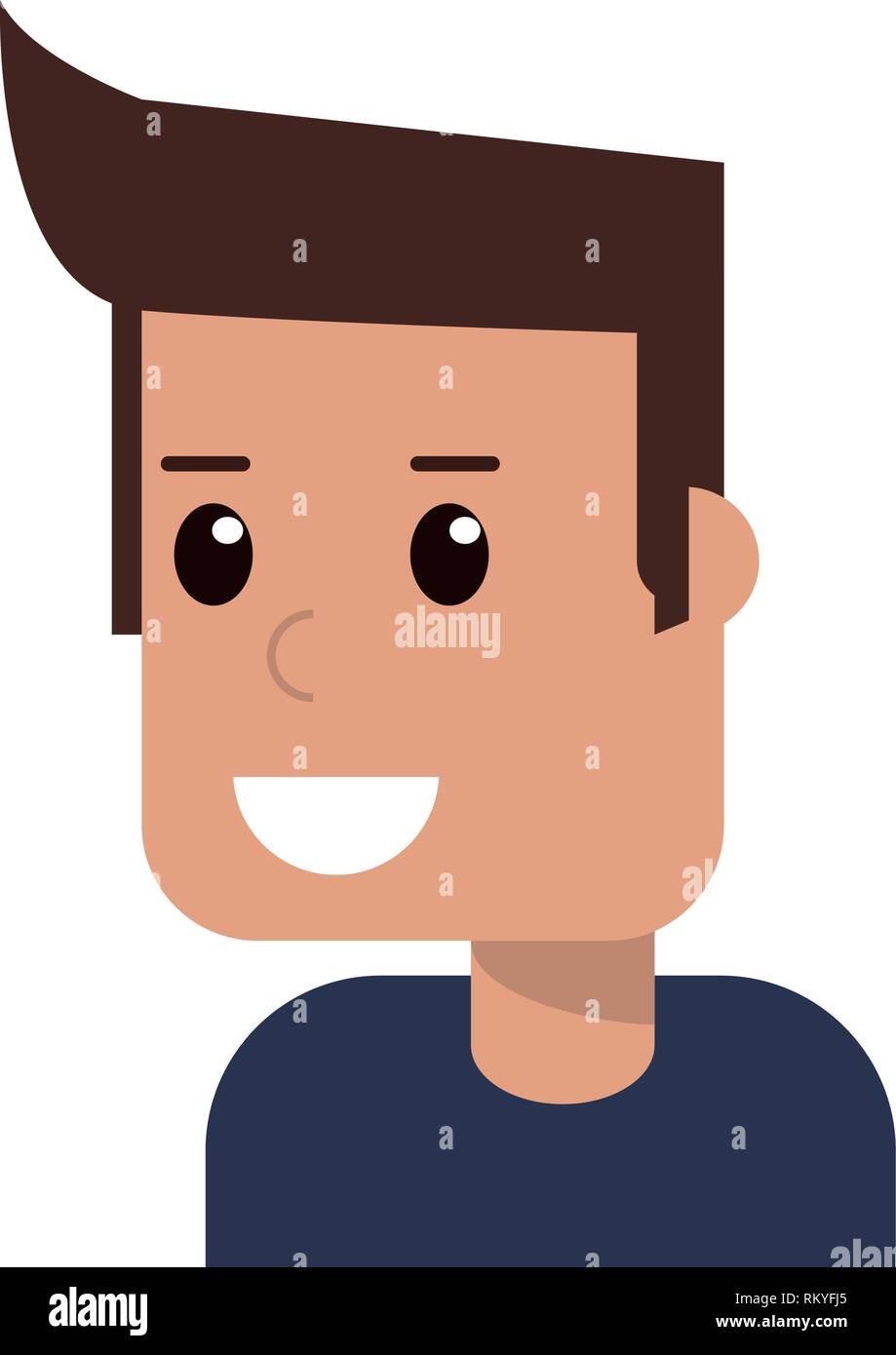 Man smiling cartoon Stock Vector Image & Art - Alamy