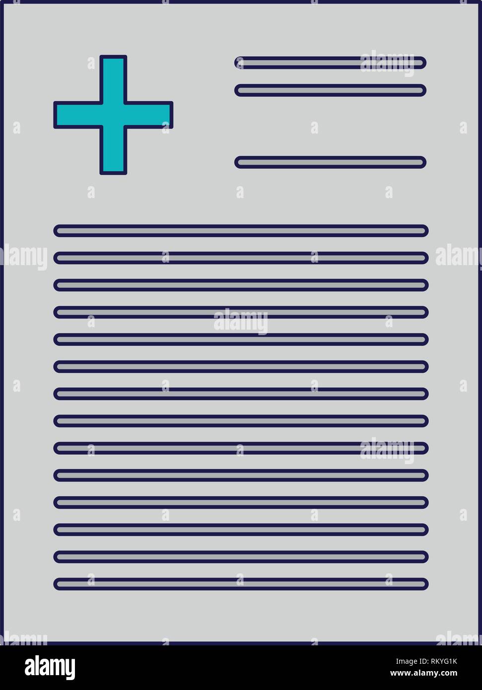 Medical report document blue lines Stock Vector Image & Art - Alamy