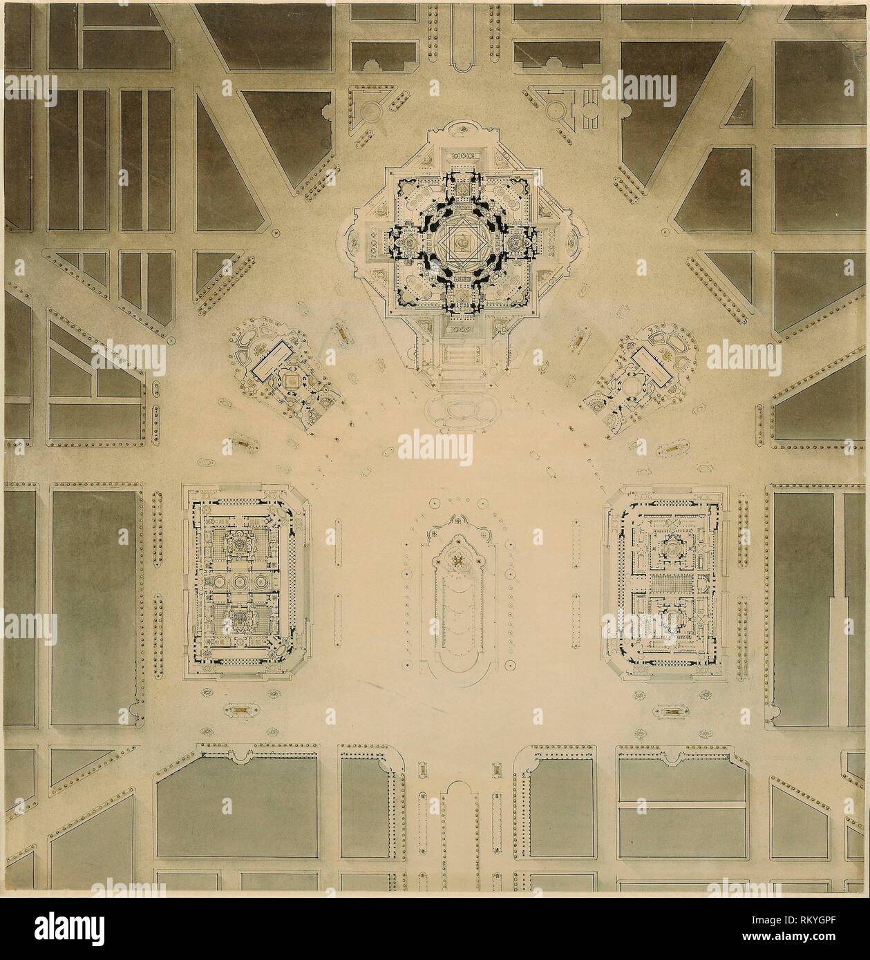 1909 plan of chicago hi-res stock photography and images - Alamy