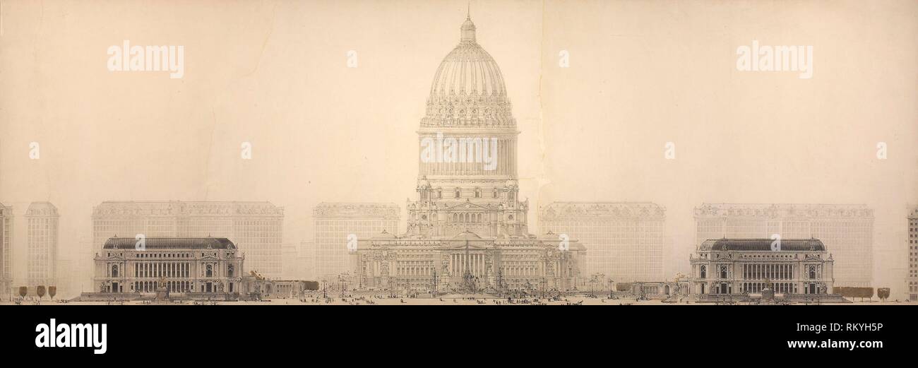 Chicago plan burnham hi-res stock photography and images - Alamy