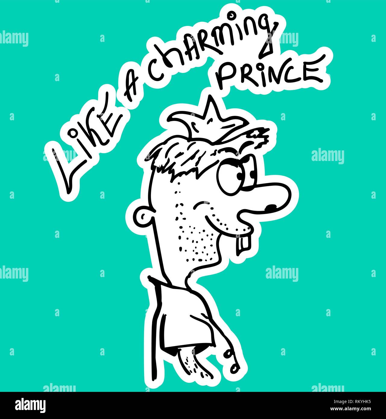 Prince charming cartoon hi-res stock photography and images - Alamy
