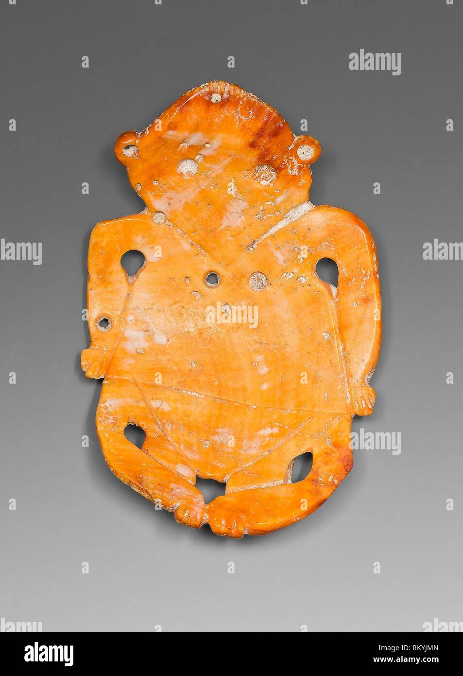 Pendant Depicting a Seated Figure - 200 B.C./A.D. 200 - Colima or ...