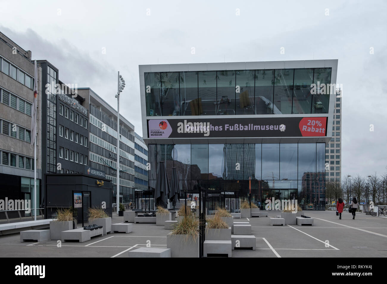 Dortmund Germany 8.2.2019, exterior of the German football museum ...