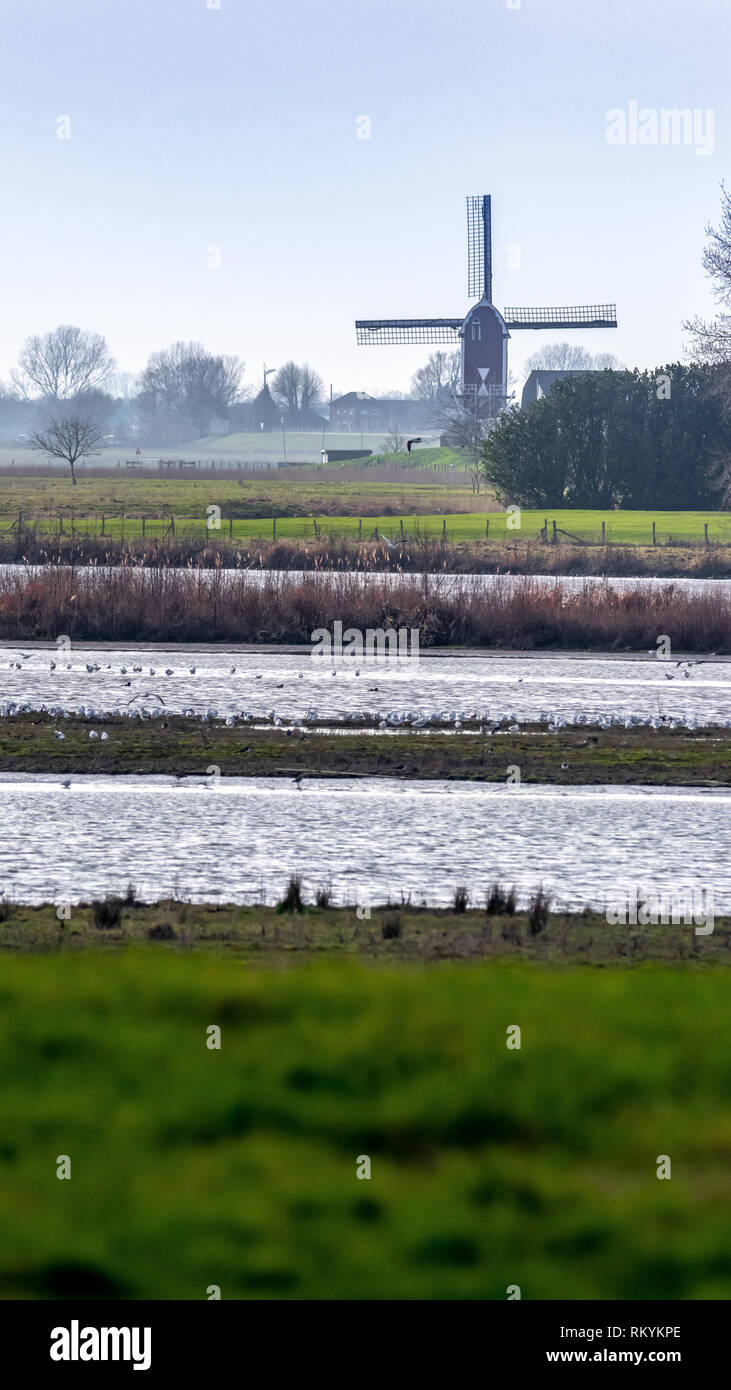 A Dutch windmill in a gorgeous scene Stock Photo - Alamy