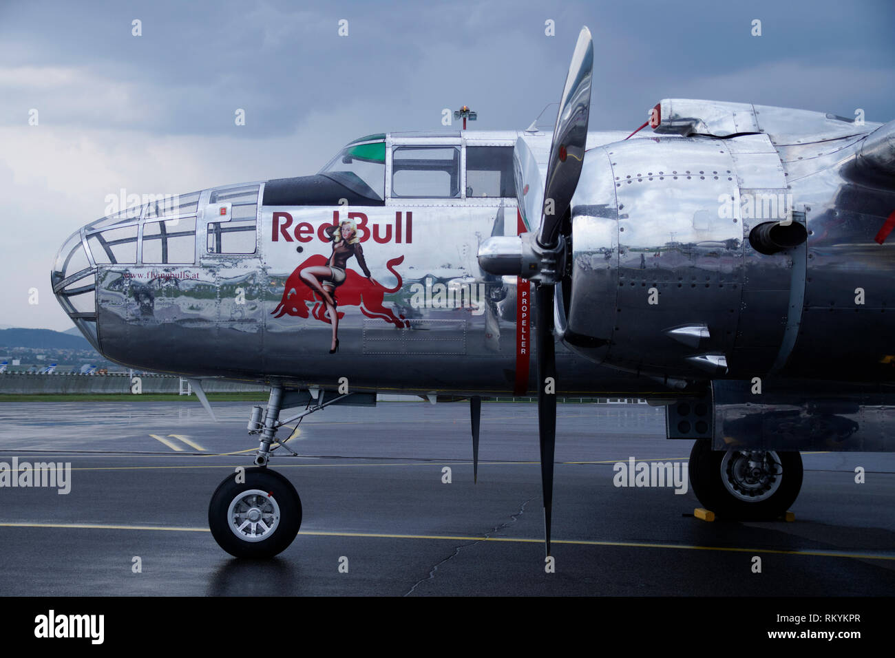 Red Bull Lockheed P-38 Lightning. SIAF Airhow, Sliac, Slovakia 2018 ...