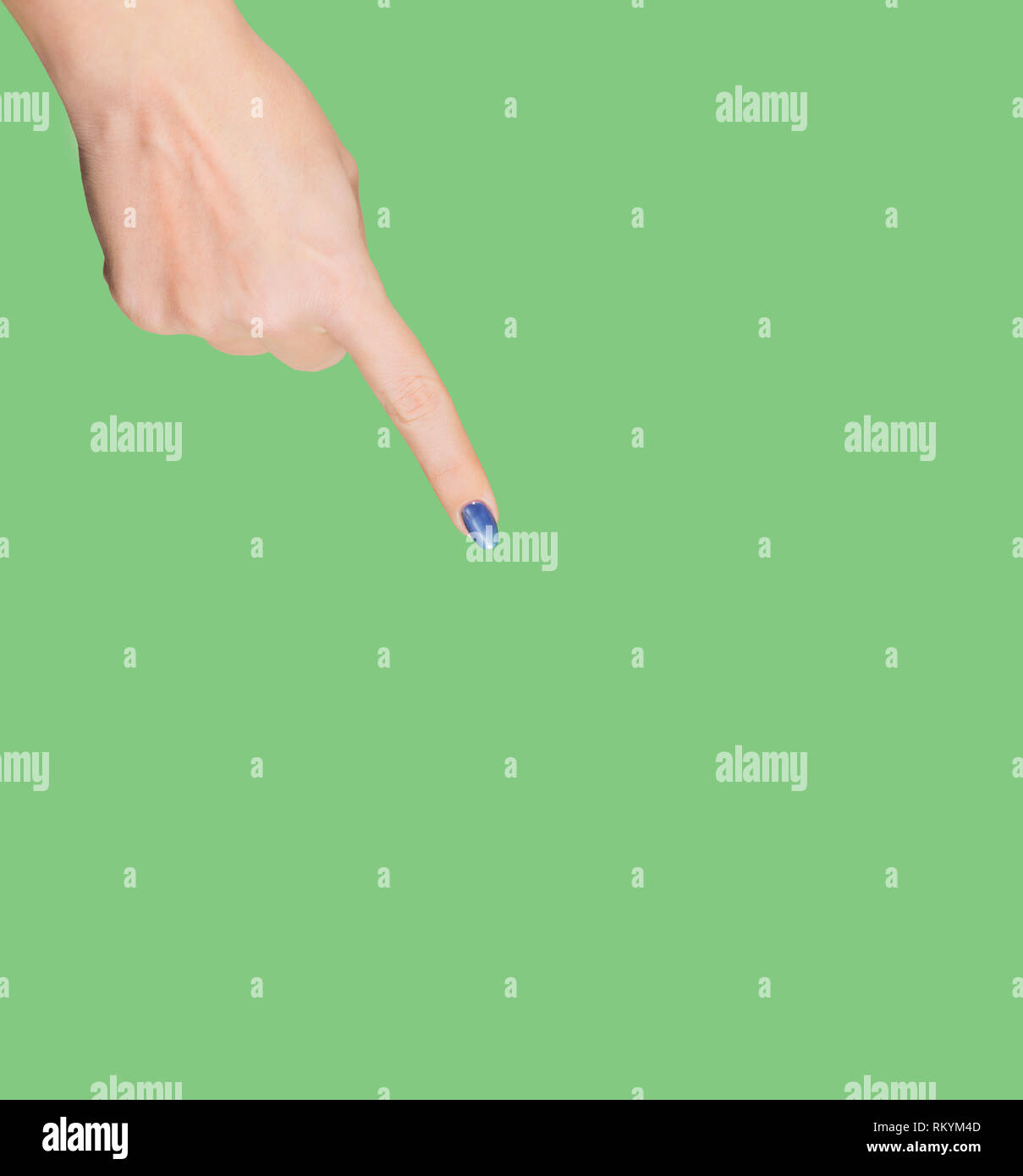 Hand pointing with the index finger hi-res stock photography and images ...