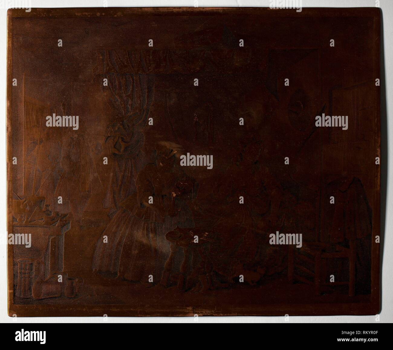 Harlots Progress William Hogarth Plate High Resolution Stock ...