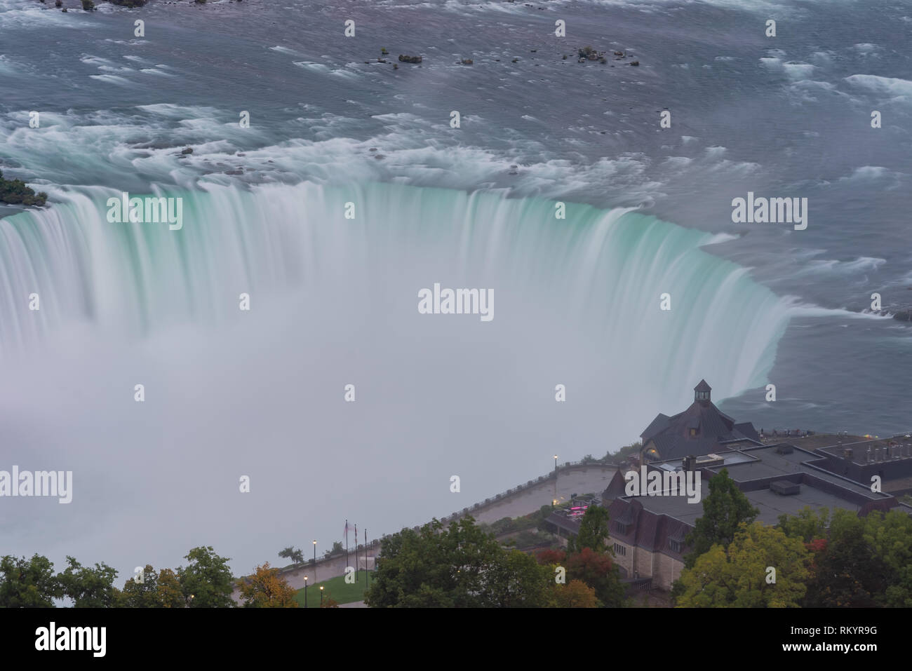 Aerial view of the Table Rock Welcome Centre of the beautiful Niagara ...