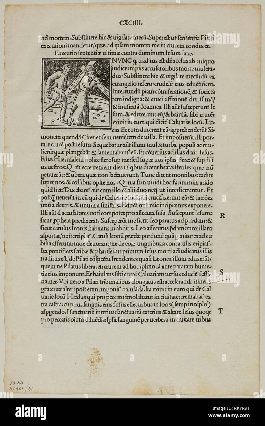 Leaf from Decachordum Christianum by Marco Vigerio, plate 81 from ...