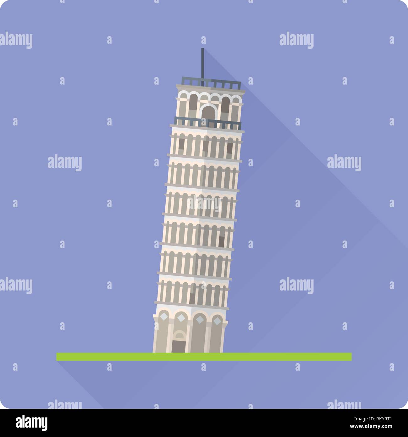 Leaning tower of pisa vector vectors hi-res stock photography and ...