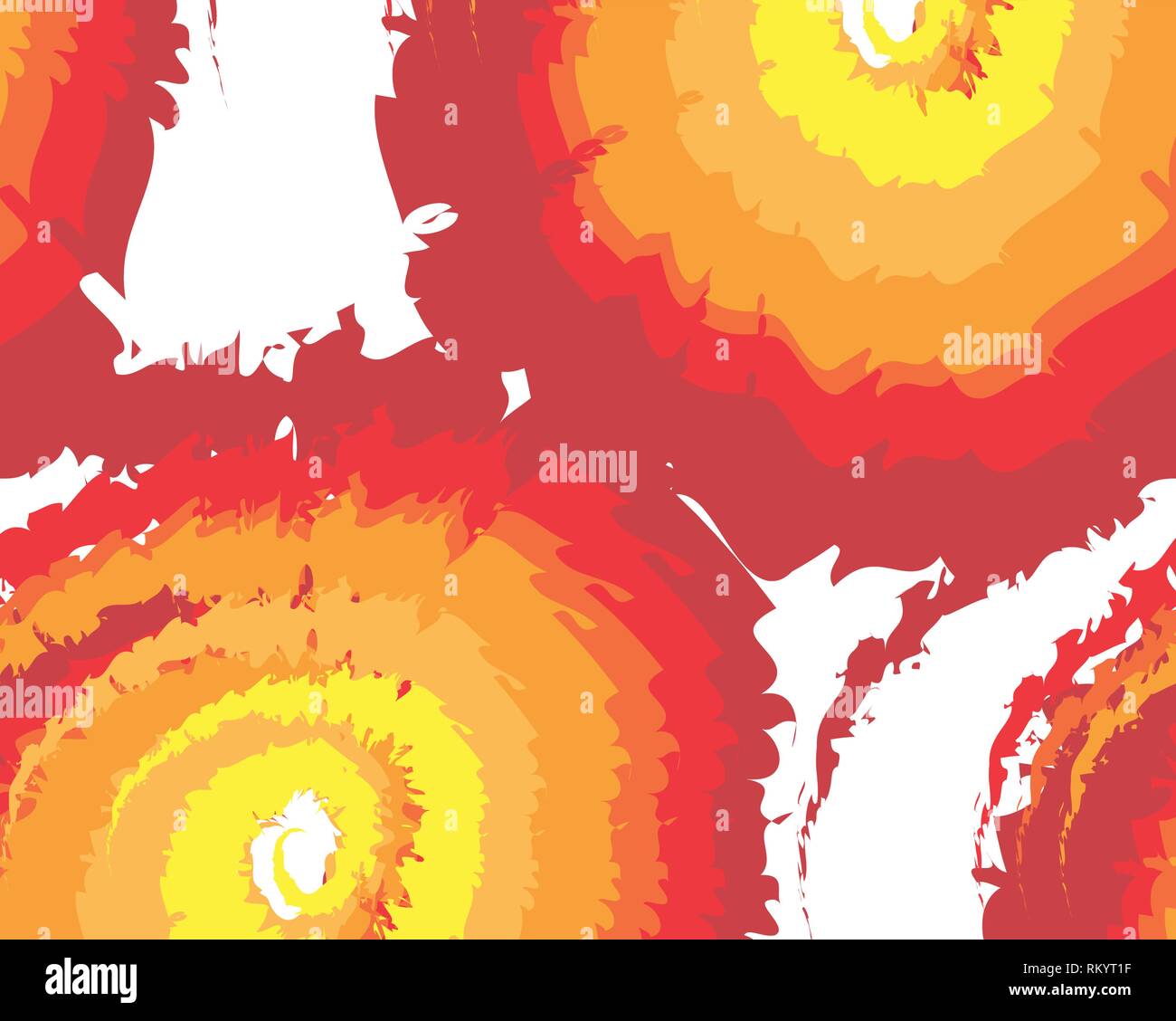 Abstract yellow-orange red movement composition. Fractal art for ...
