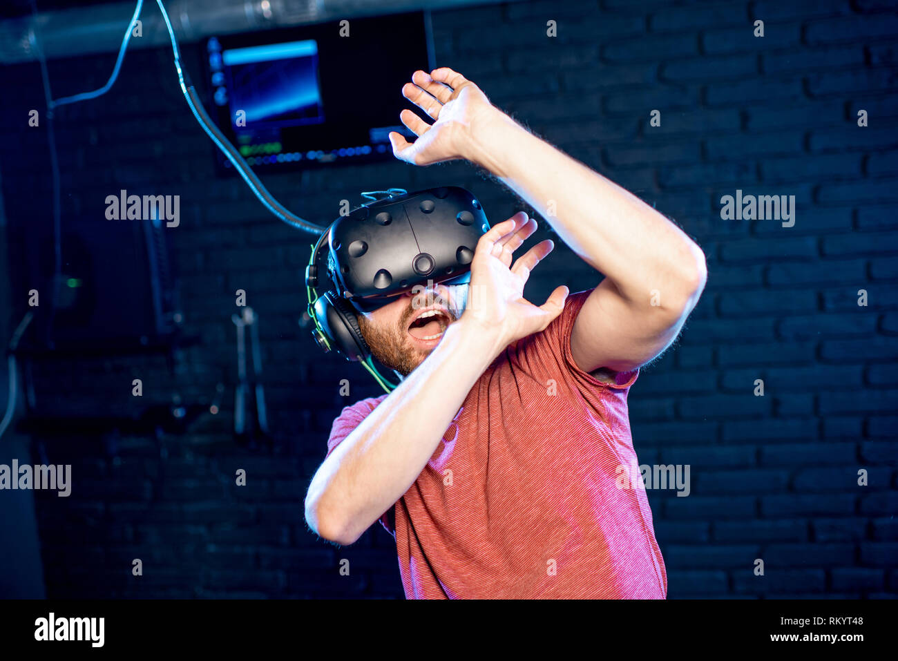 Scared of technology hi-res stock photography and images - Alamy