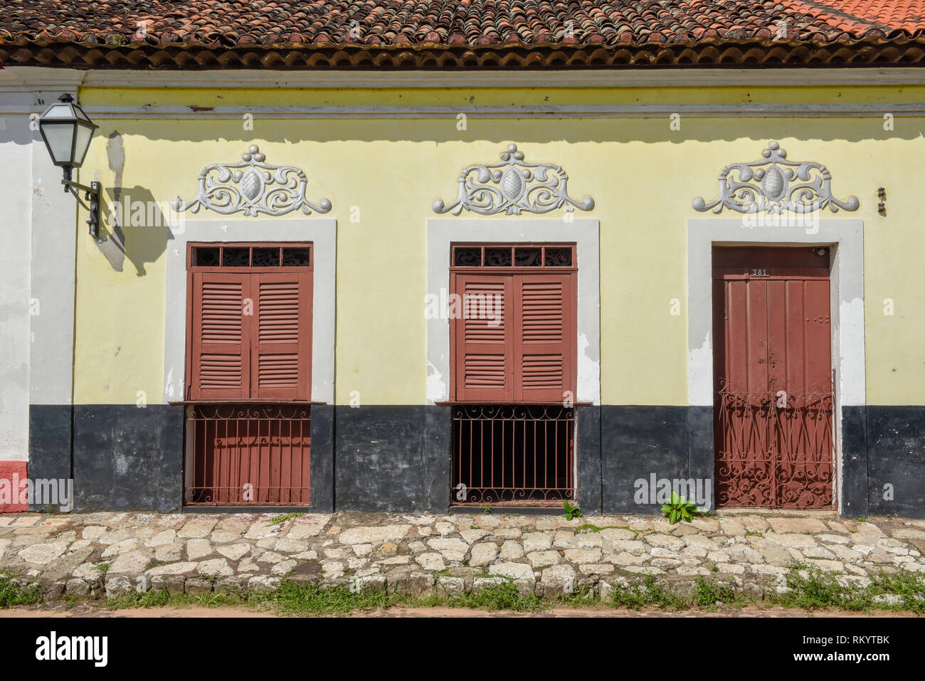 Traditional portuguese colonial architecture in Alcantara on Brazil ...