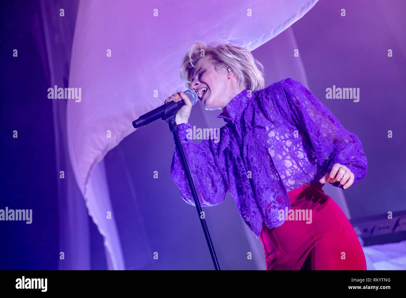Norway, Bergen - February 6, 2019. The Swedish singer and songwriter ...