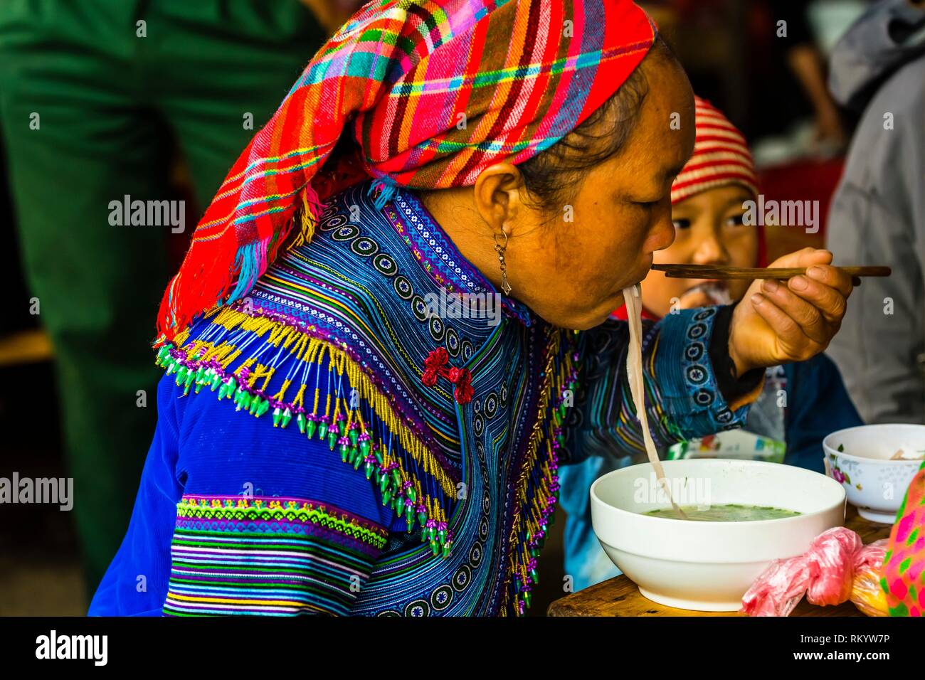 Hmong Ethnic Group Vietnam Traditional Dress Costume High Resolution ...