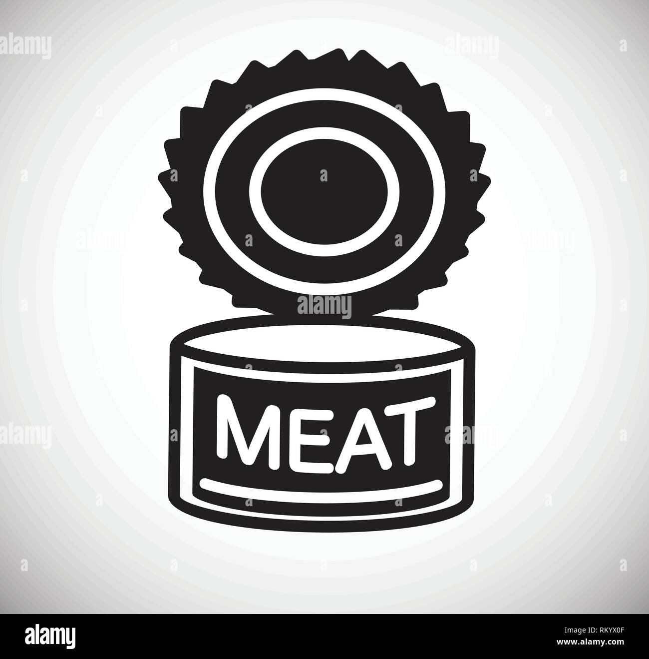 Meat icon on white background for graphic and web design, Modern simple ...